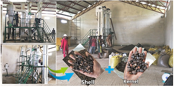 2-3tph palm kernel crushing and separating machine project successfully ...